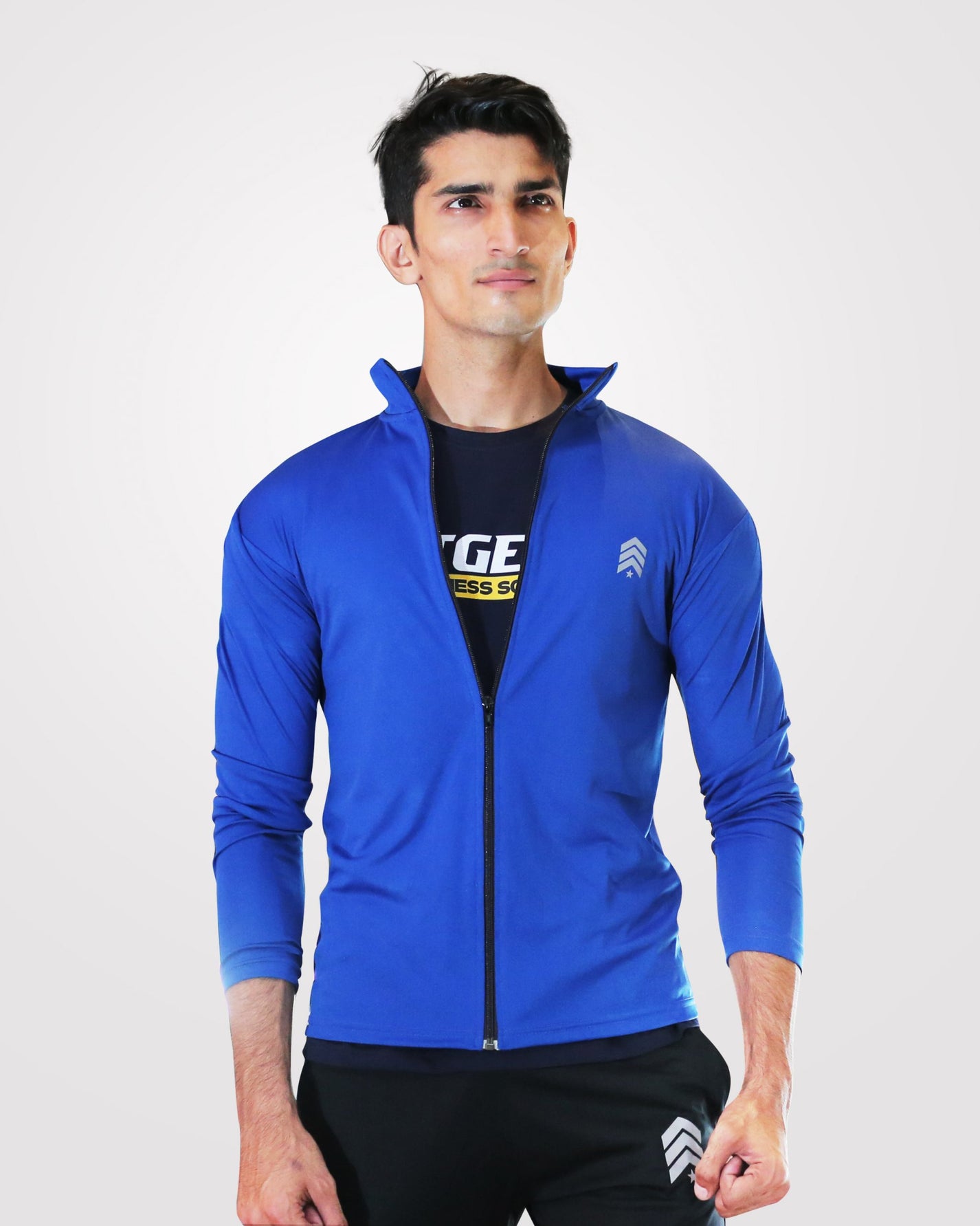 Summer Gym Jacket For Men Blue – Outgears Fitness